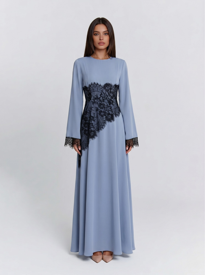 Zuri Lace Modest Dress Formal Evening modest wedding dresses, Nikkah ...